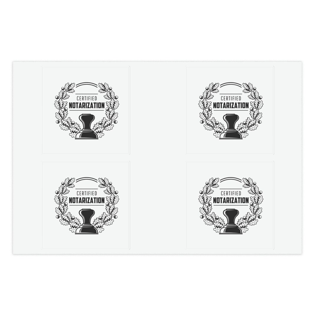 Authorized Notary Public Sticker Sheets - Etsy