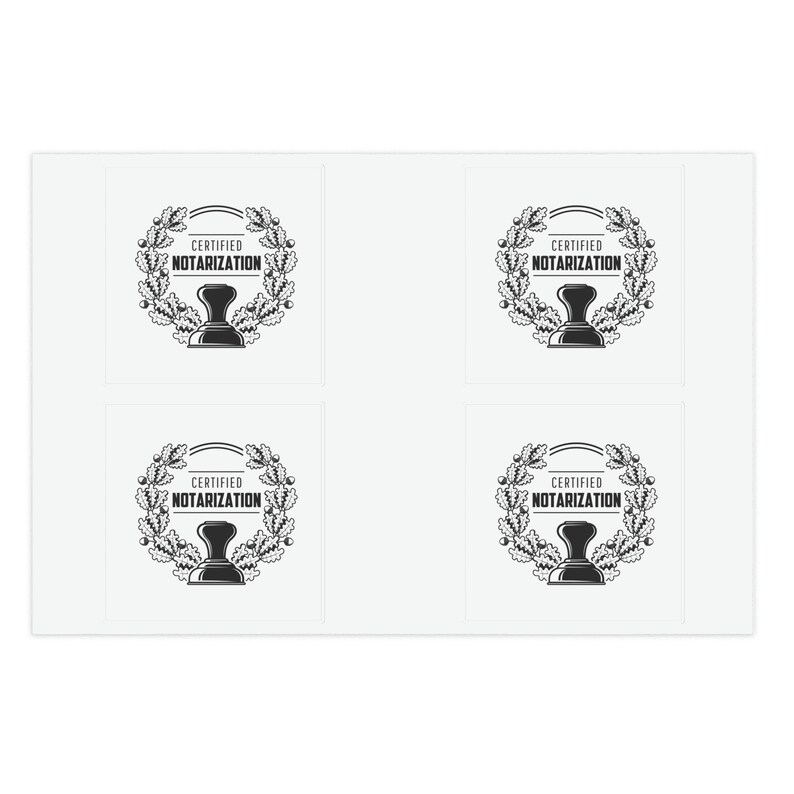 Authorized Notary Public Sticker Sheets - Etsy