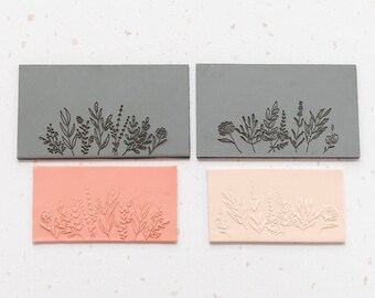 Floral Doodle Fineline Texture Mat Polymer Clay Cutter - Etsy