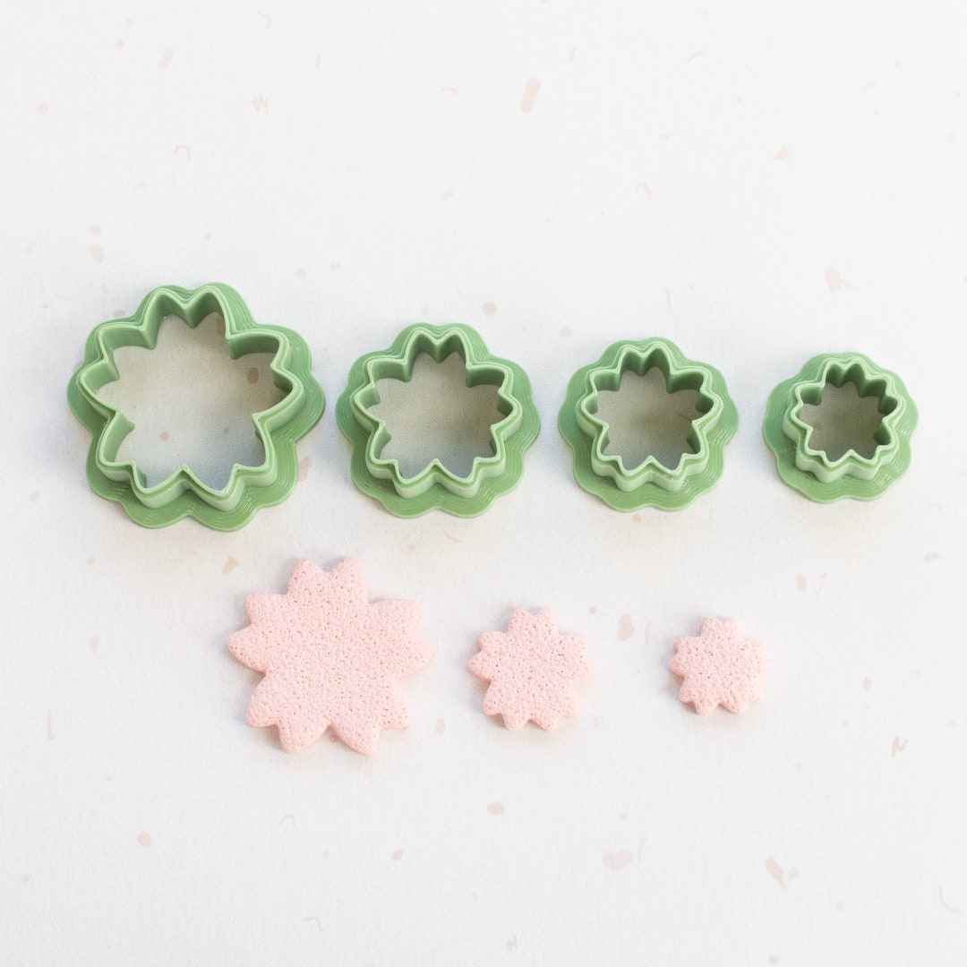 Flower Polymer Clay Cutter, Floral Cutter, Flower Earring Cutter ...