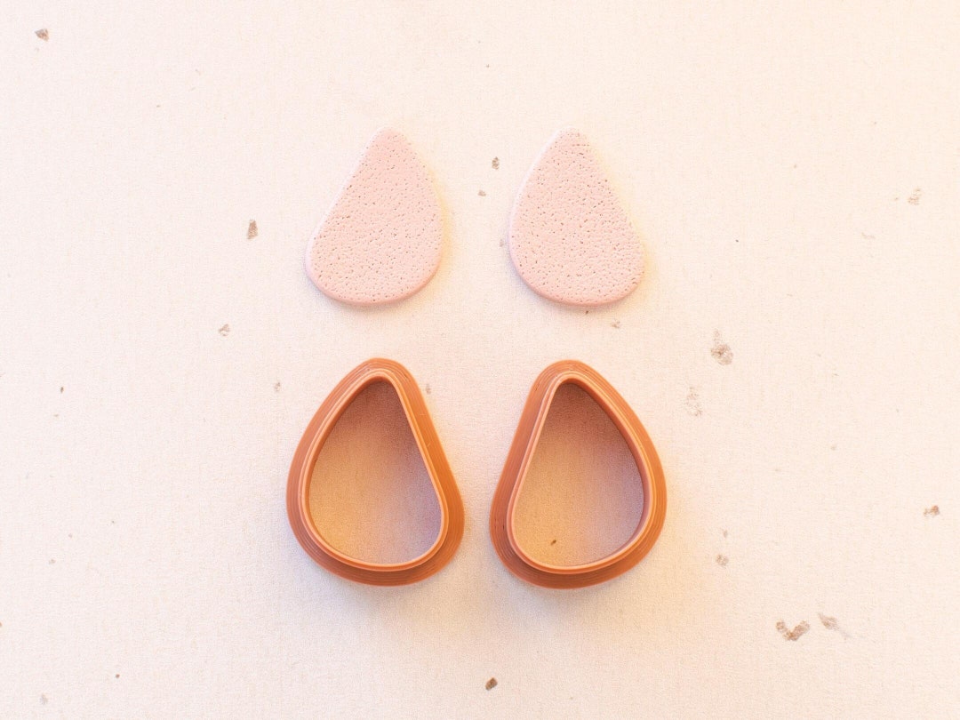 Organic Drop Polymer Clay Cutter, Imperfect Drop Cutter Set, Orgaic ...