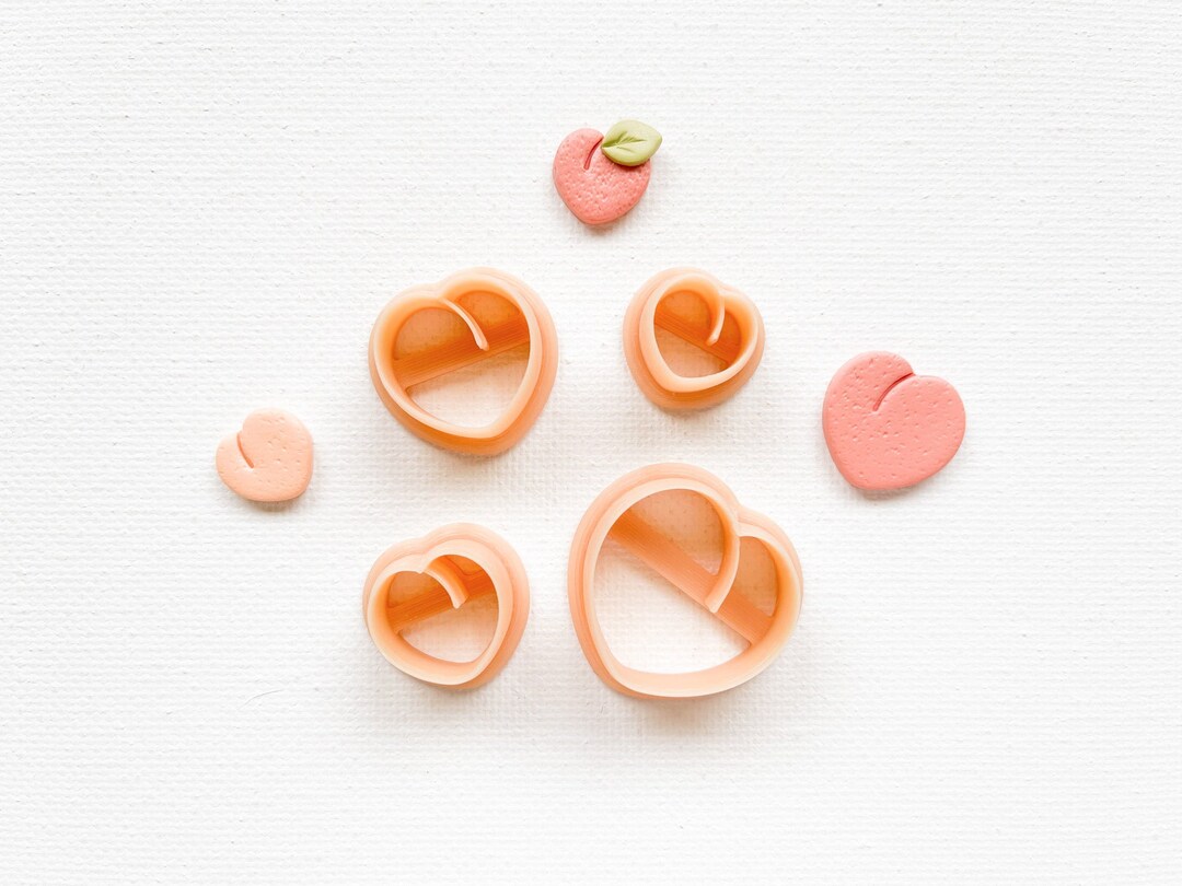 Peach Cutter for Polymer Clay, Peach Fruit Polymer Clay Cutter for ...