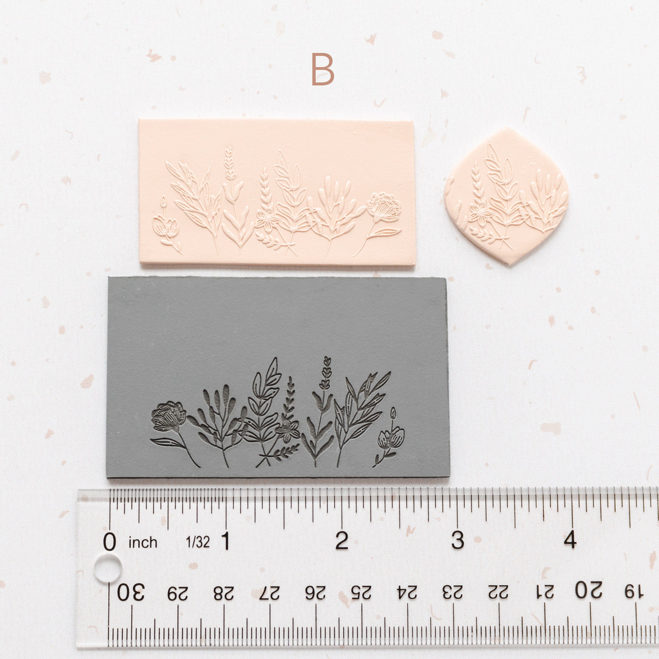 Flower Meadow Texture Mat for Polymer Clay Floral Texture - Etsy