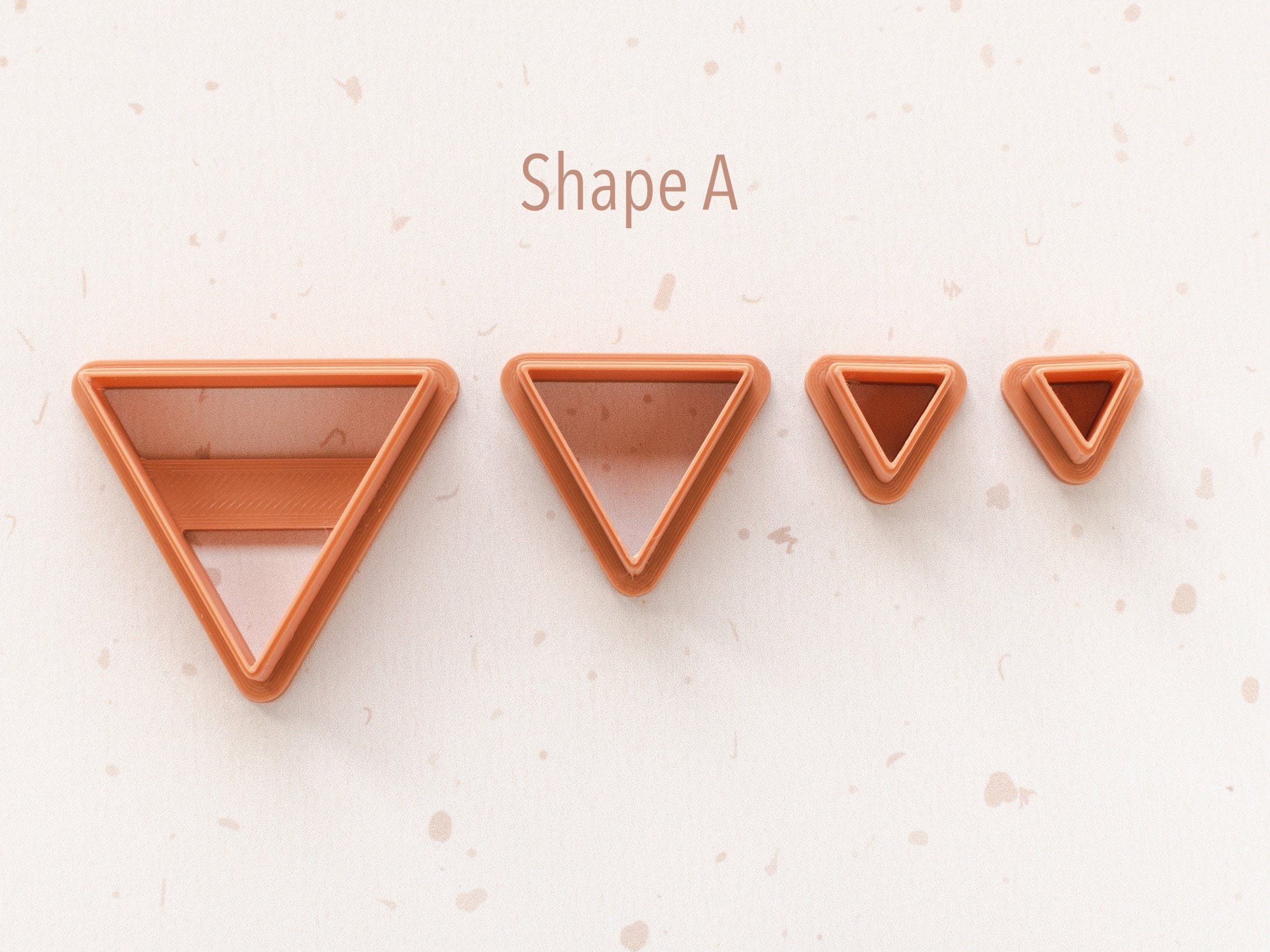 Triangle Polymer Clay Cutter Rounded Triangle Cutter - Etsy