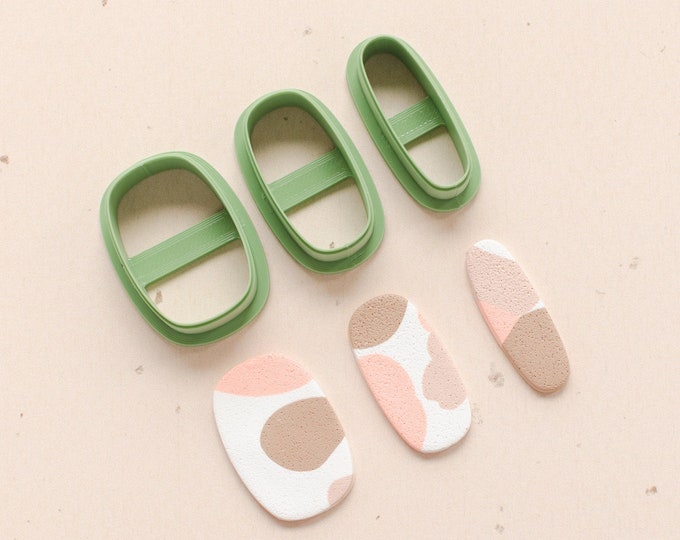 Rounded Rectangle Polymer Clay Cutter, Long Rectangle Cutter, Clay Earrings Cutter, Jewelry ...