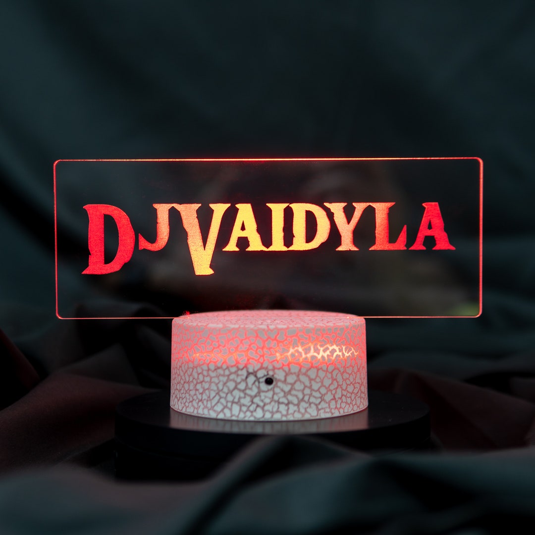 Personalized Gamer Tag LED Light Sign, Custom Gamertag LED Lamp, Gamer ...