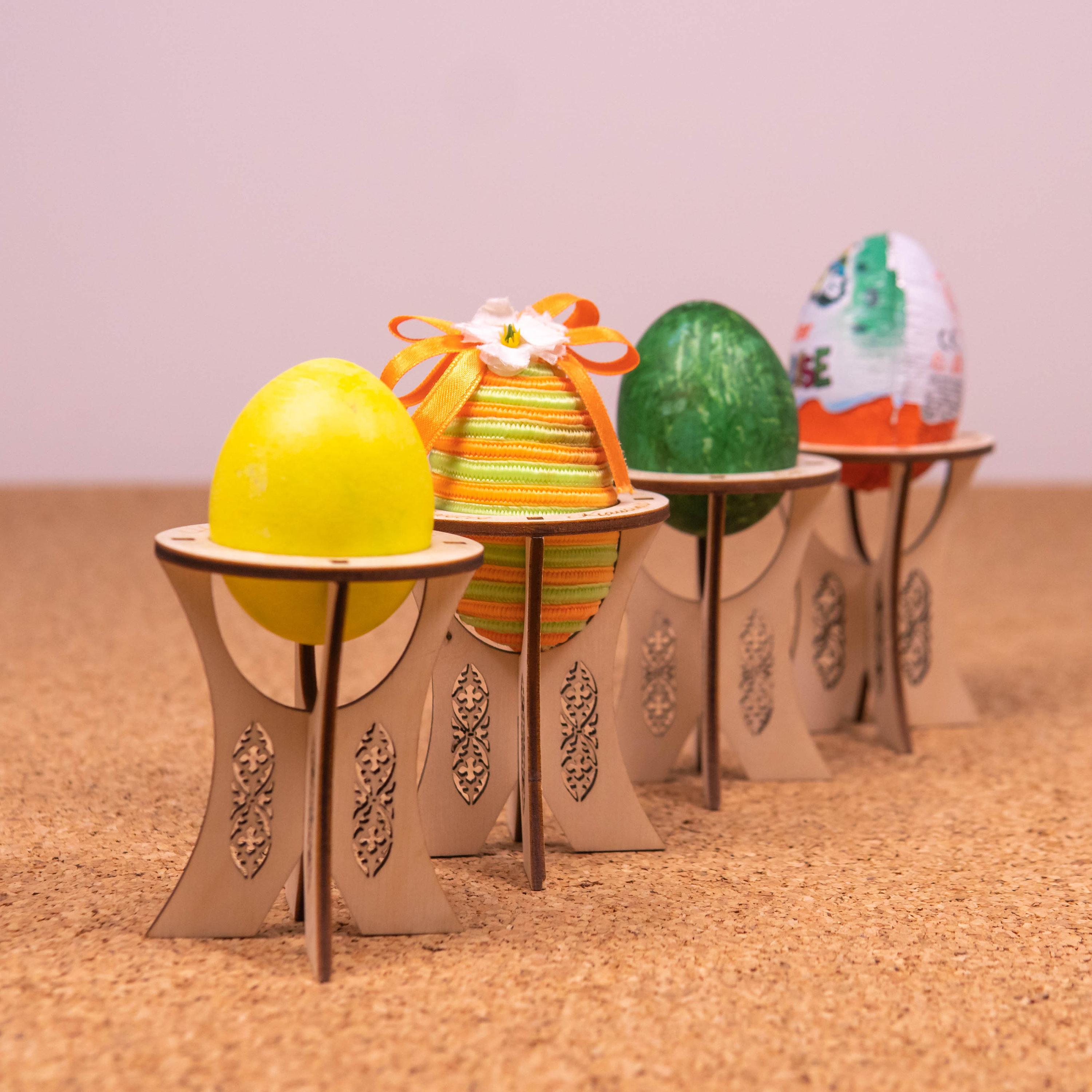 Personalized Wooden Easter Egg Stand: Laser Engraved Birch Plywood - Etsy
