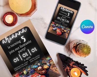 Digital Invitation, Customizable in Canva, Printable Invitations, Party ...