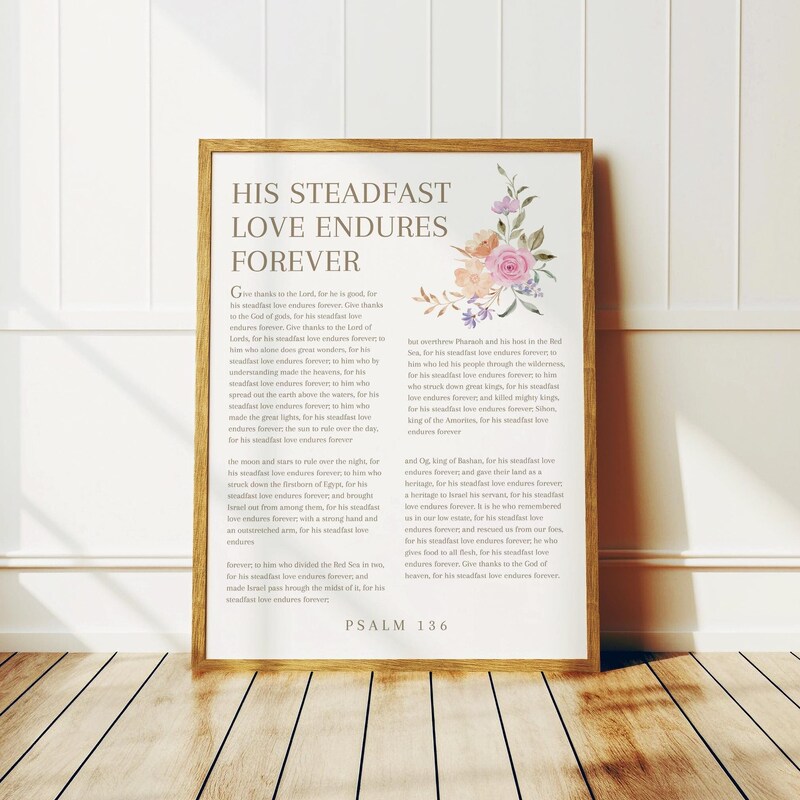 Psalm 136 - Etsy
