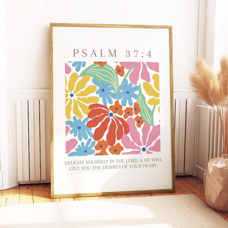 Psalm 37 Poster - Etsy UK