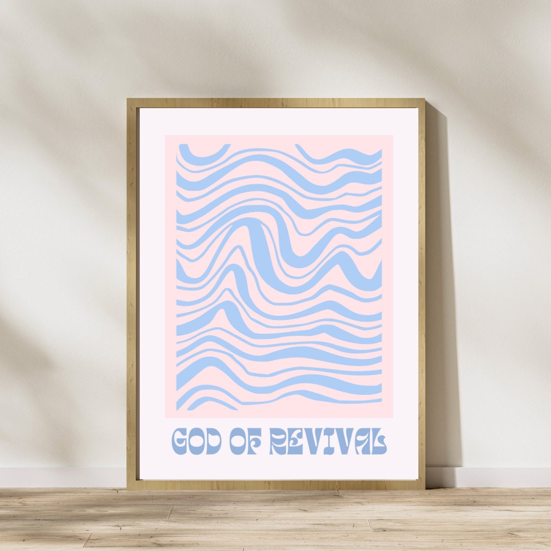 God of Revival Digital Download Christian Minimalistic Wall Art Digital ...