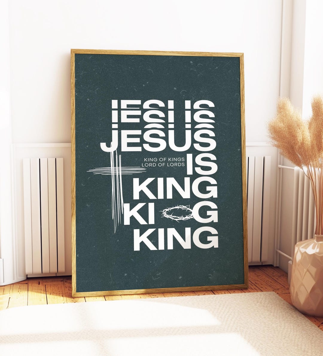 Jesus is King | Digital Download | Printable | Bible Verse Prints ...