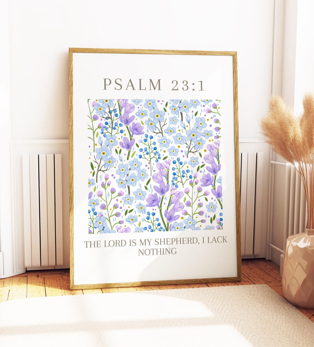 Psalm 23:1 | Physical Print | the Lord is My Shepherd | Bible Verse ...