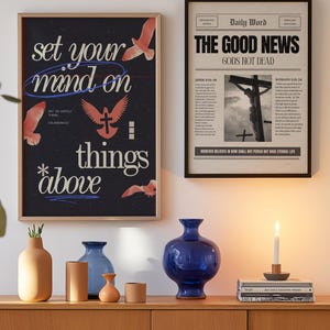 Christian Scripture Poster | Modern Bible Verse Wall Art - Etsy