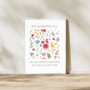 Ecclesiastes 3:11 Digital Download Christian Wall Art Printable ...