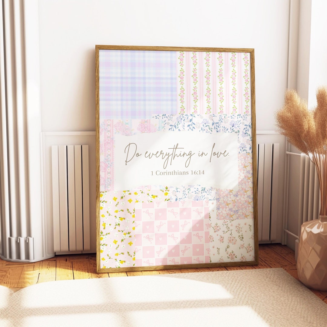 1 Corinthians 16:14 Christian Wall Art, Digital Download, Scripture ...