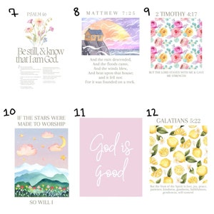 Physical Print Christian Wall Art Bible Verse Wall Art Minimalistic ...