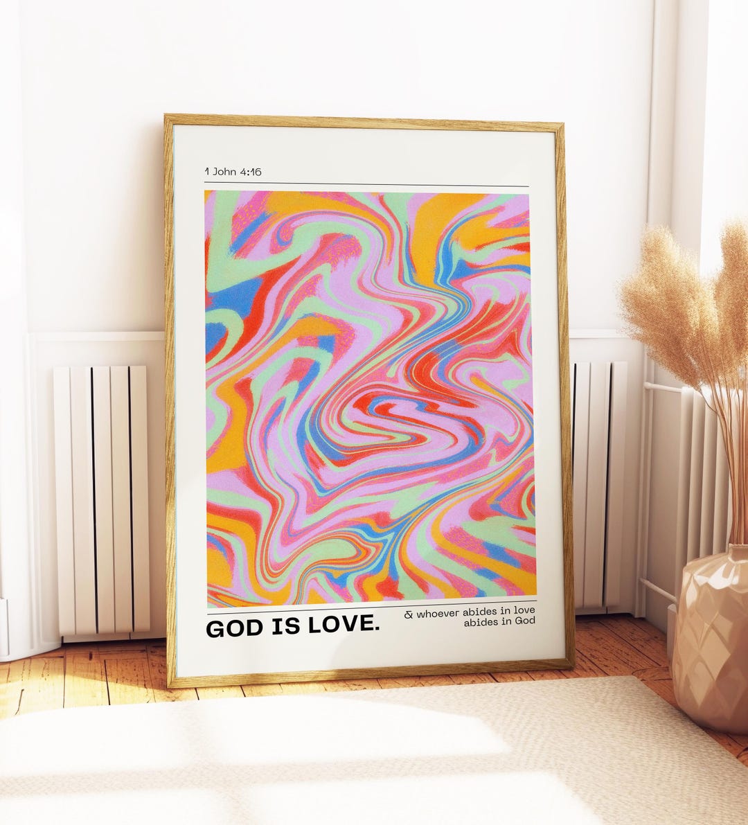God is Love | Physical Print | 1 John 4:16 | Bible Verse Prints ...