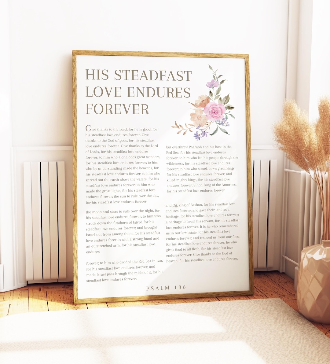 Psalm 136 | Digital Download | His Steadfast Love Endures Forever ...