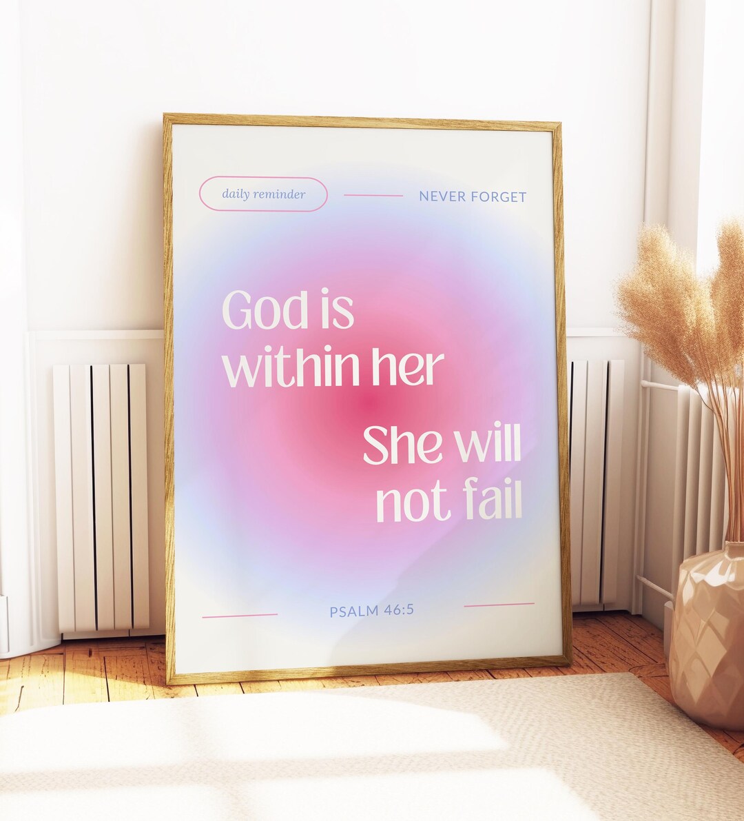 God is Within Her, Psalm 46:5 Digital Download Print, Ambient Preppy ...