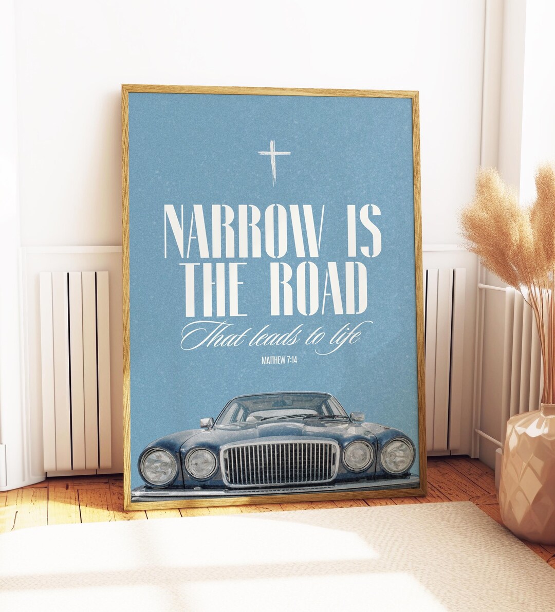 Matthew 7:14 | Narrow is the Road | Physical Print | Unframed | Bible ...