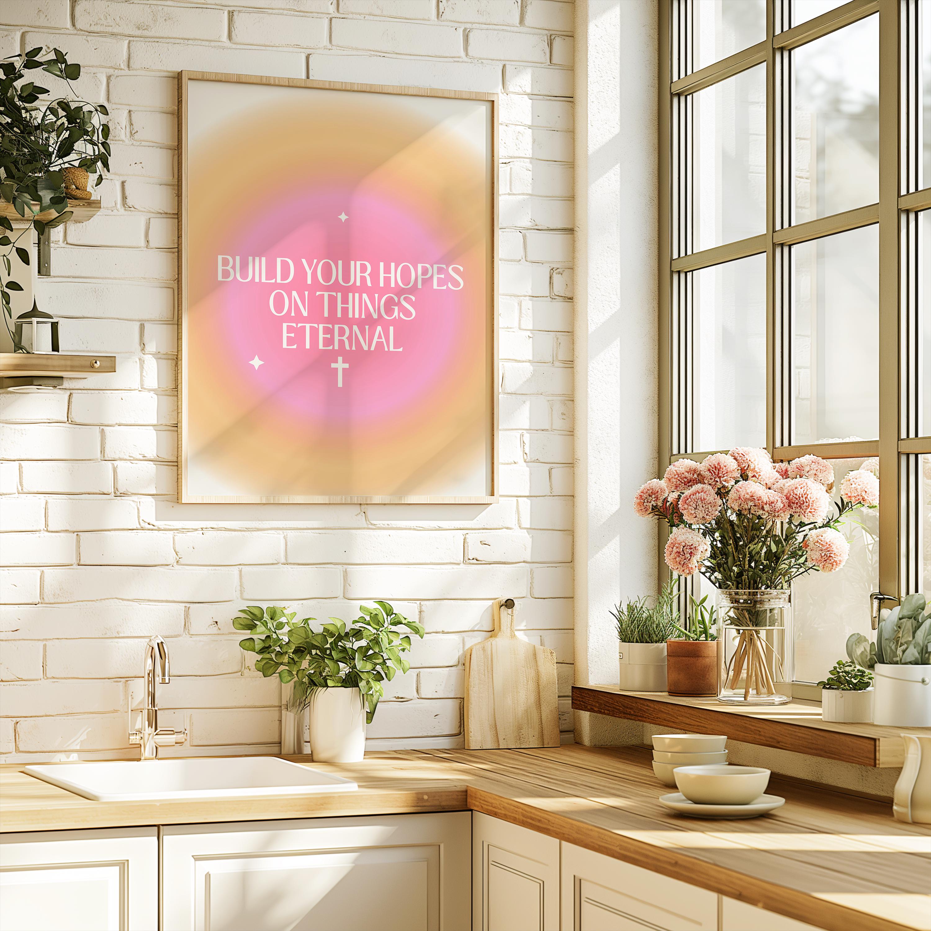Christian Scripture Poster | Build Your Hopes Print - Etsy