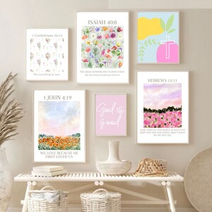Physical Print Christian Wall Art Bible Verse Wall Art Minimalistic ...