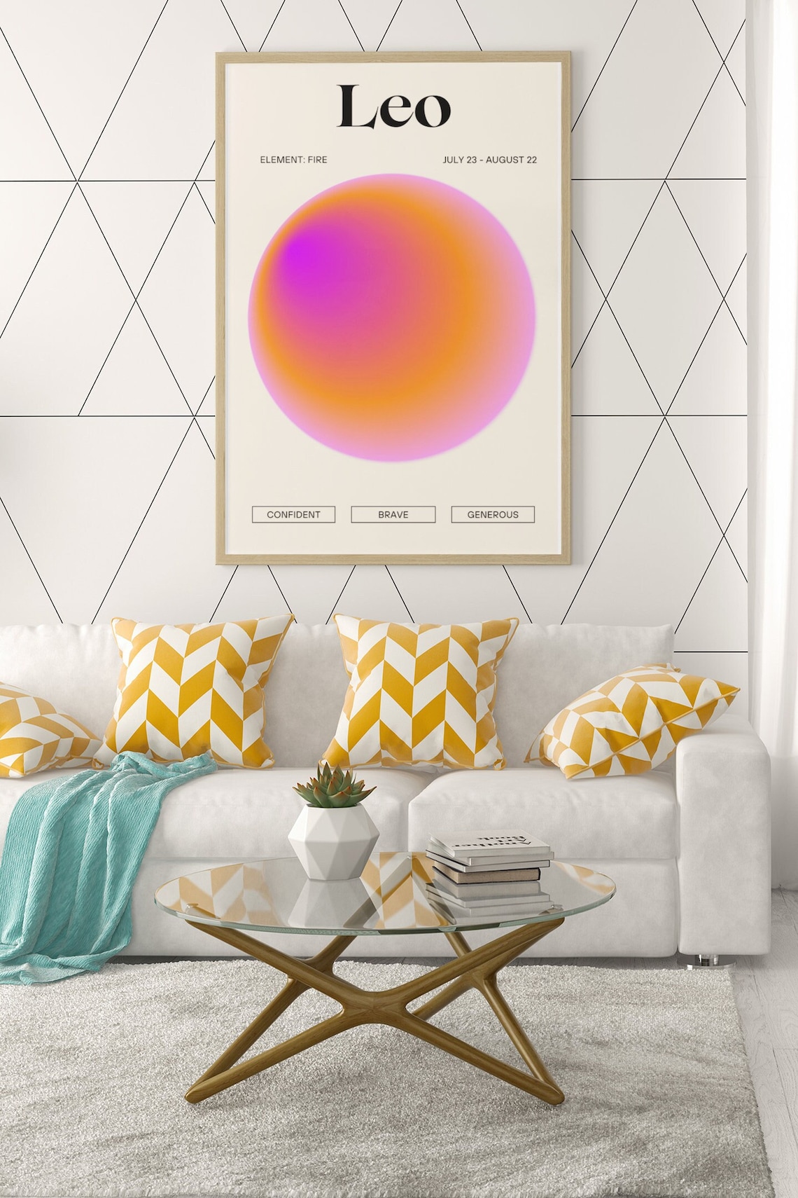 Leo Print Digital Art - Etsy