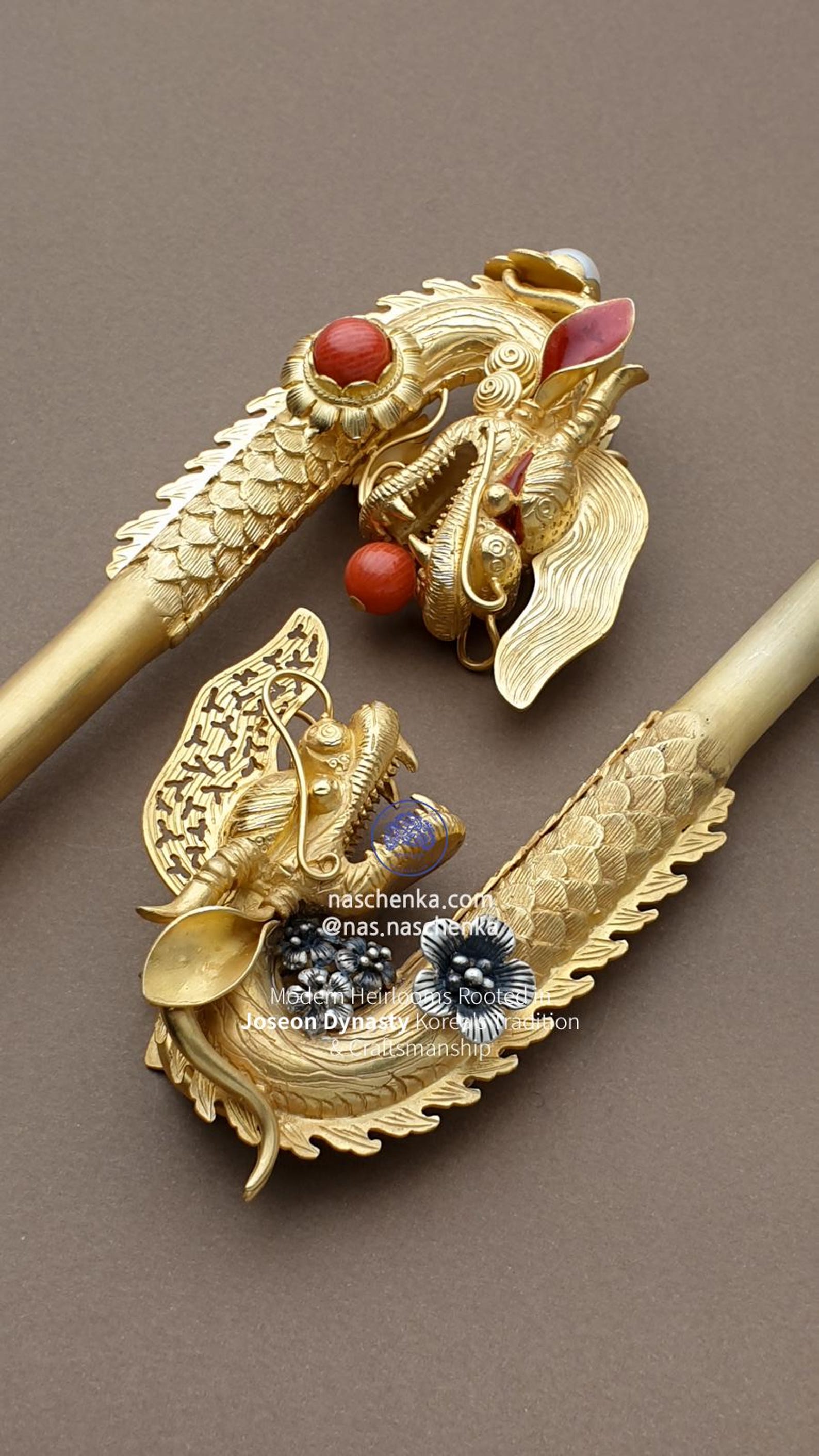 Korean Traditional Jewelry Inspired by the Joseon Dynasty. Handmade ...