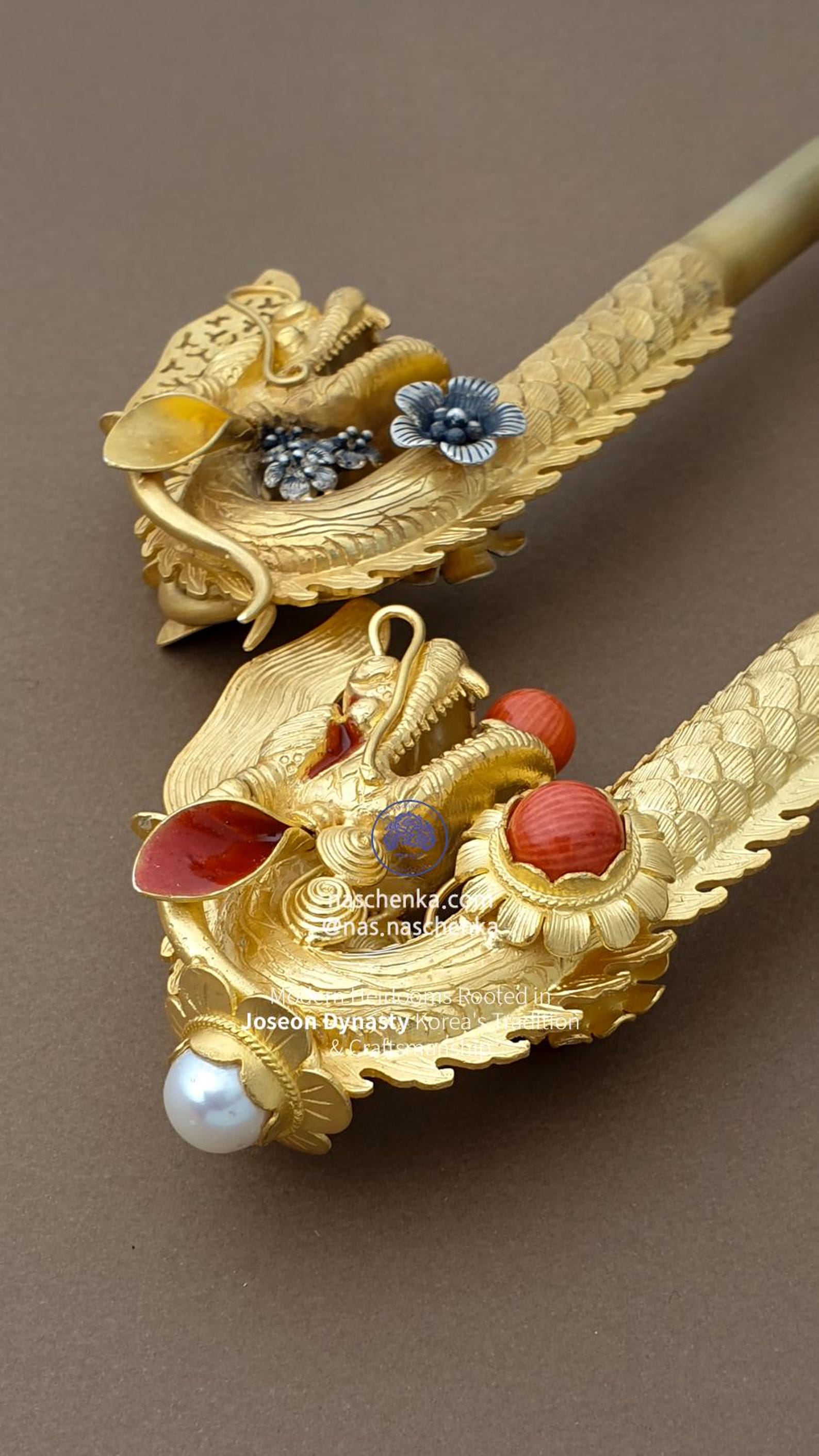 Korean Traditional Jewelry Inspired by the Joseon Dynasty. Handmade ...
