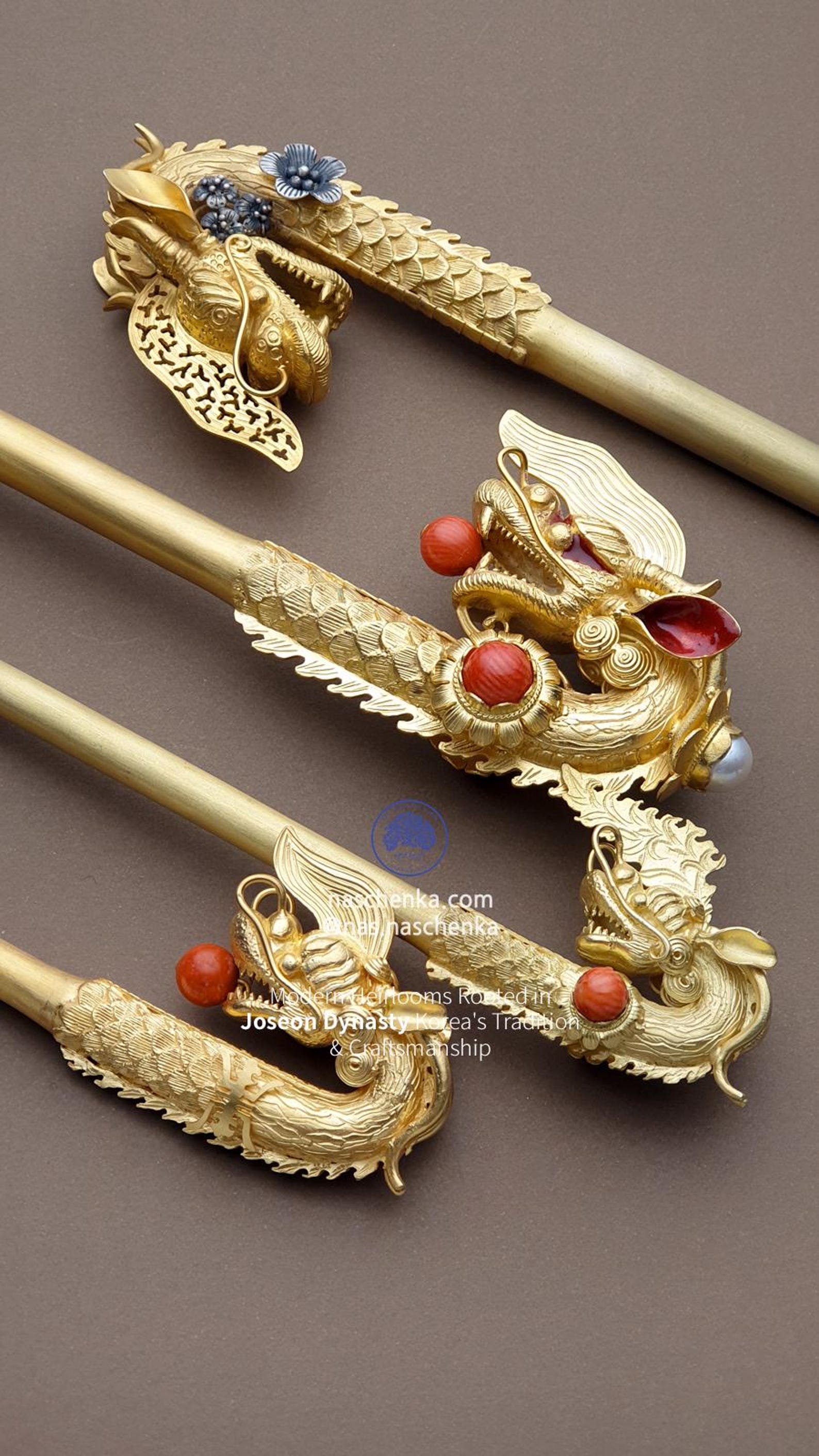 Korean Traditional Jewelry Inspired by the Joseon Dynasty. Handmade ...
