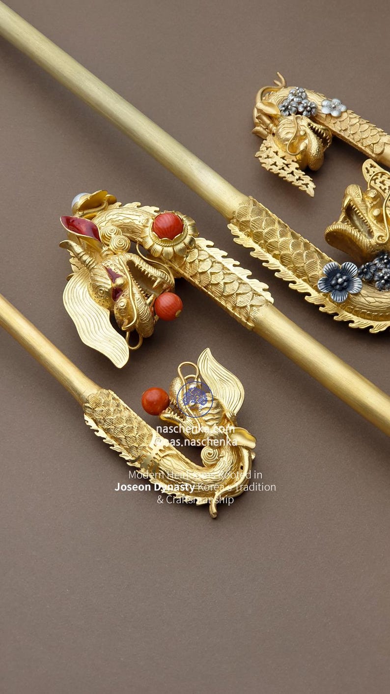 Korean Traditional Jewelry Inspired by the Joseon Dynasty. Handmade ...