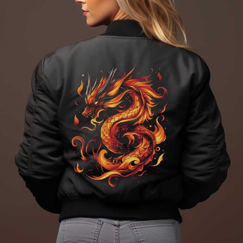 Jacket With Dragon - Etsy