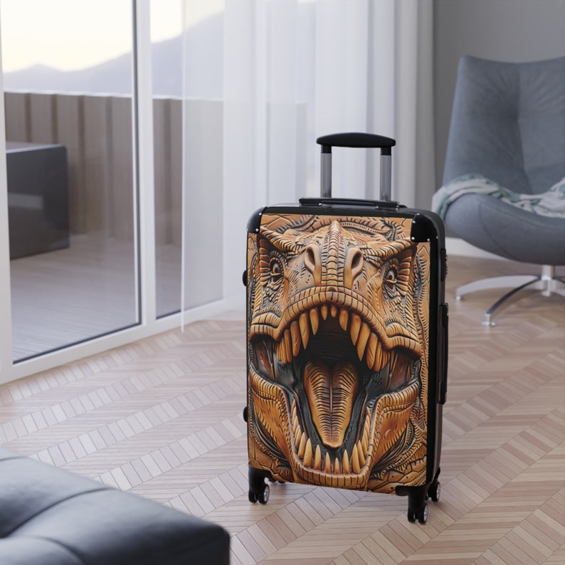 Dinosaur Suitcase! T-rex Dinosaur Luggage, Hard Shell Suitcase, Unique ...
