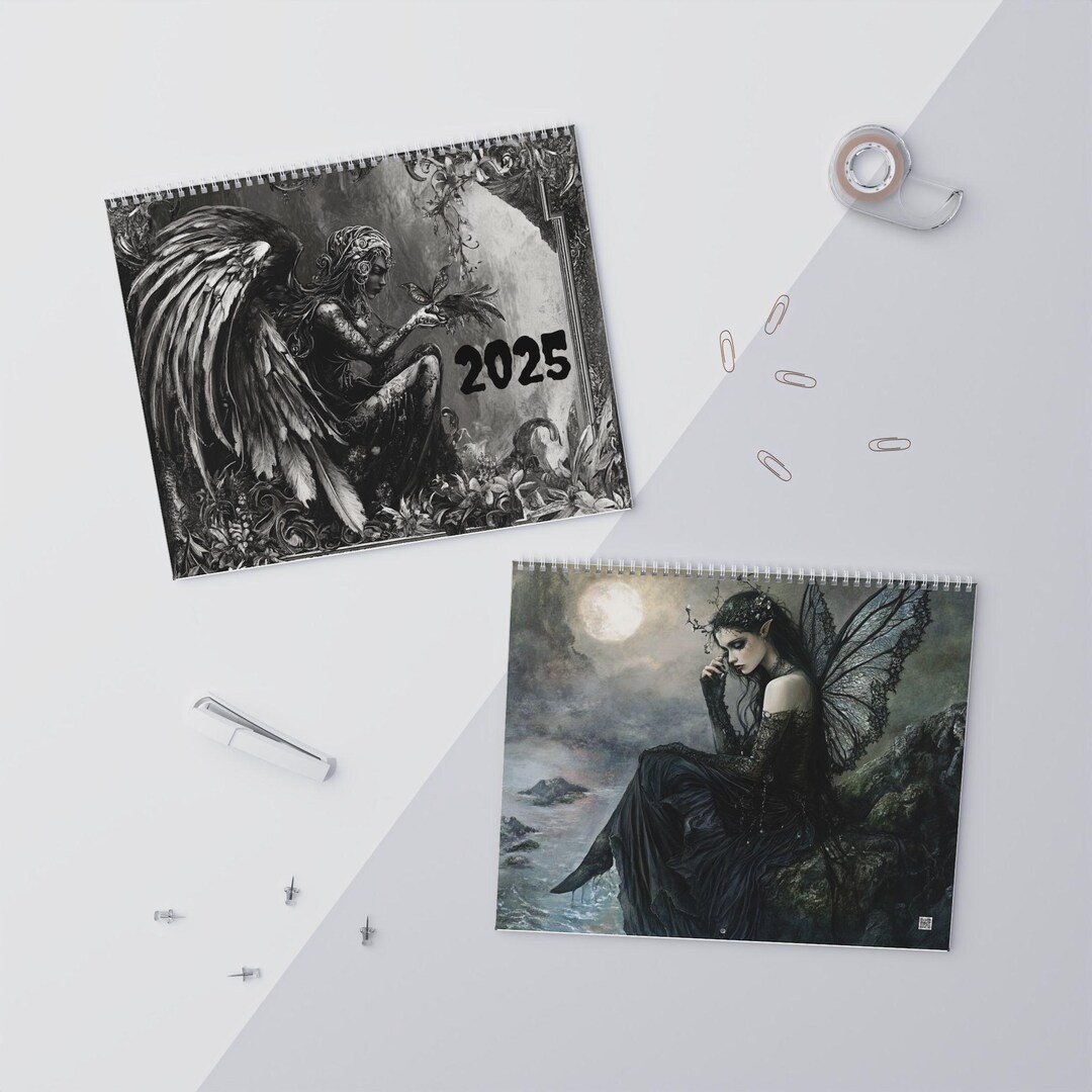 Gothic Fantasy 2025 Calendar. Wall Calendars, Day Planner. Selection of ...
