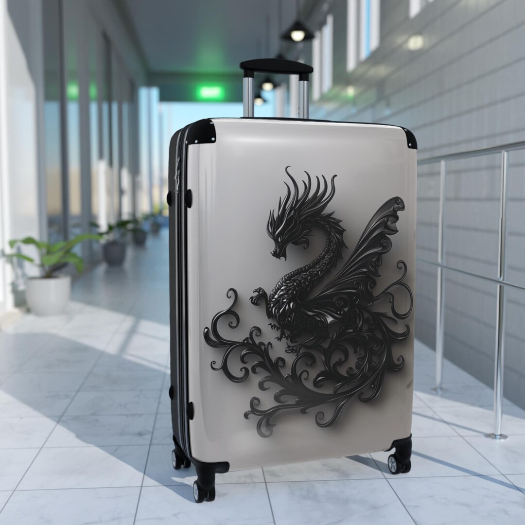 Dragon Suitcases Sophisticated Fantasy Travel Luggage, Traveler Gift ...