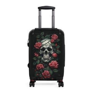 Gothic Skull and Roses Luggage. Suitcases, Travel Gear, Vacation ...