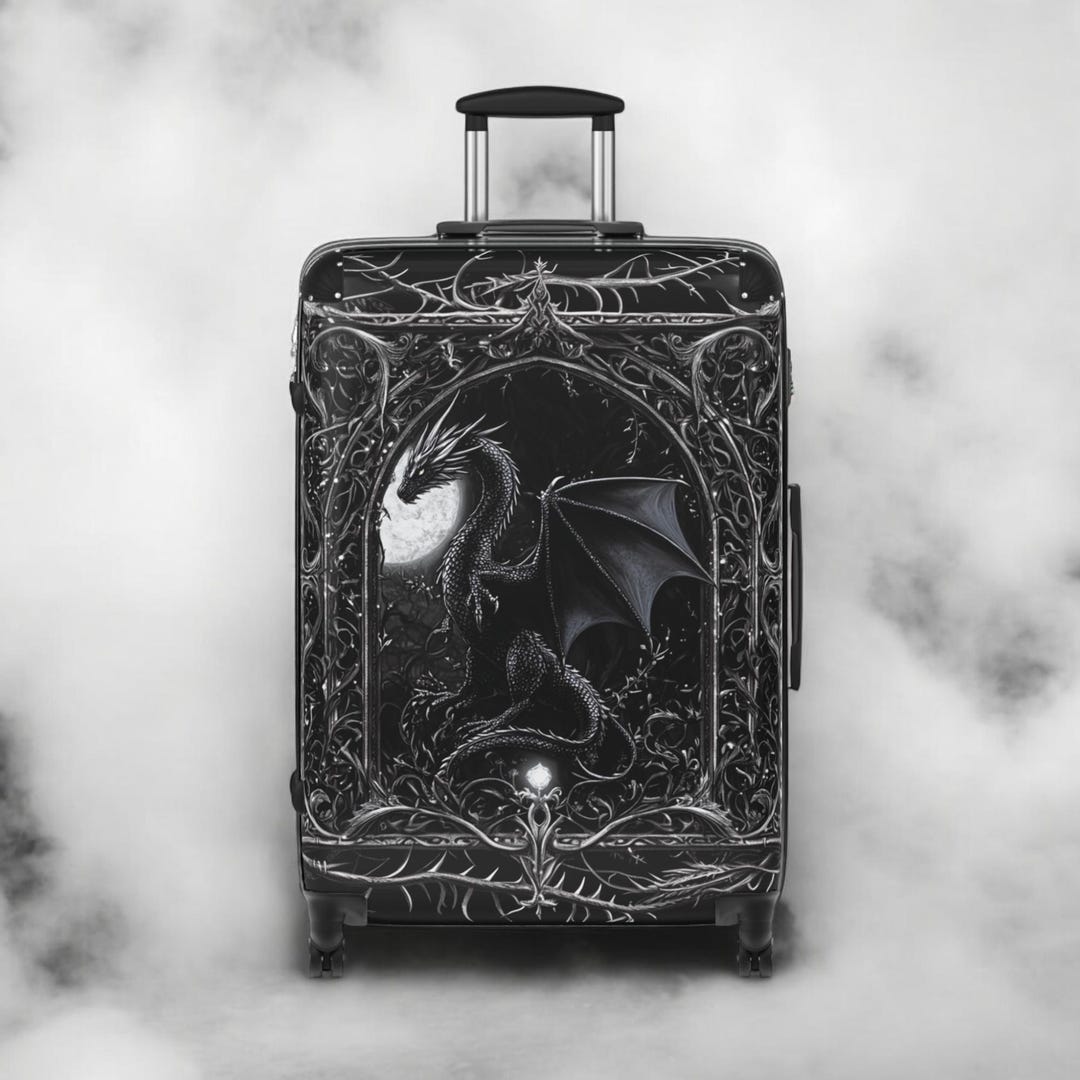 Dragon Suitcases, Gothic, Fantasy Elegance. Luggage for Men & Women ...