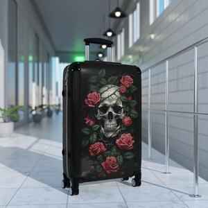 Gothic Skull and Roses Luggage. Suitcases, Travel Gear, Vacation ...