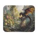 Fire Dragon Gaming Mouse Pad, Black and Red Desk Decoration for School ...