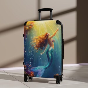 Tropical Mermaid Suitcase! Bright Mermaid Luggage. Carry On, Expandable ...
