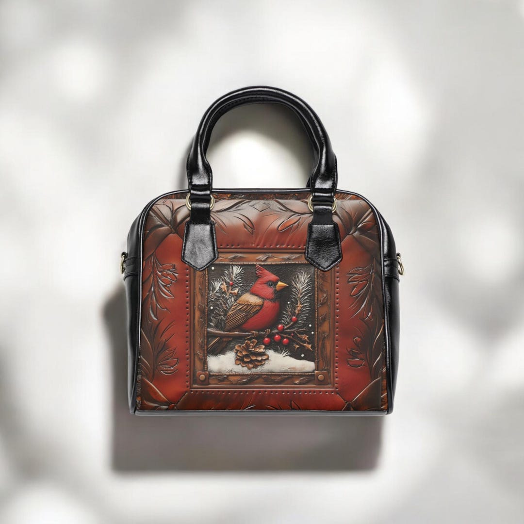 Winter Cardinal Shoulder Handbag, Christmas Bird Purse, Holiday Nature ...