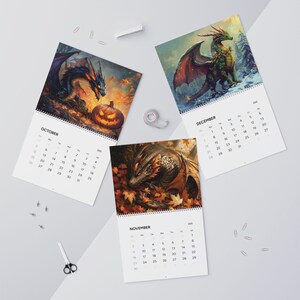 2025 Dragon Calendar Wall Calendars, Monthly Dragon Images, Bonus ...