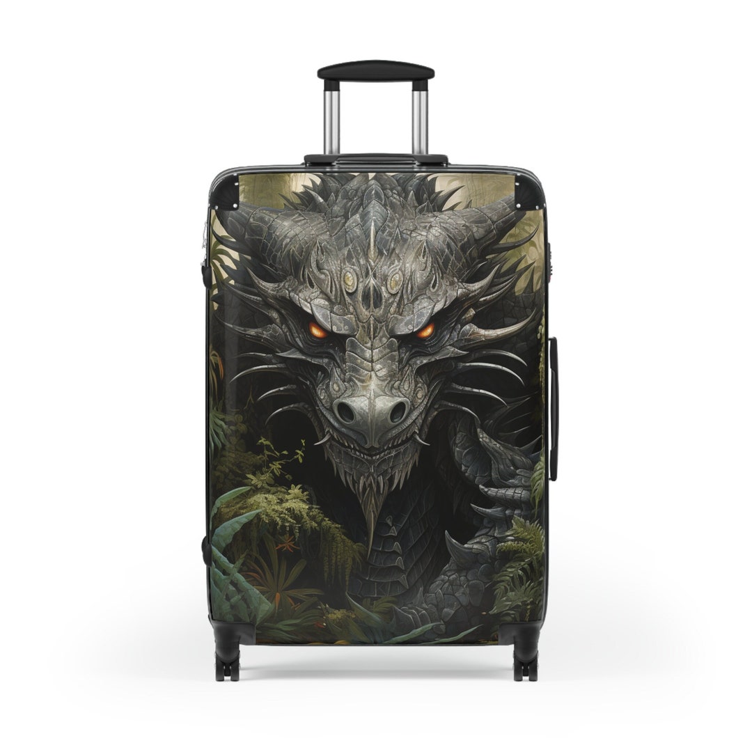 Dragon Suitcase. Fierce Dragon on Hard Side Luggage. 3 Sizes Available ...
