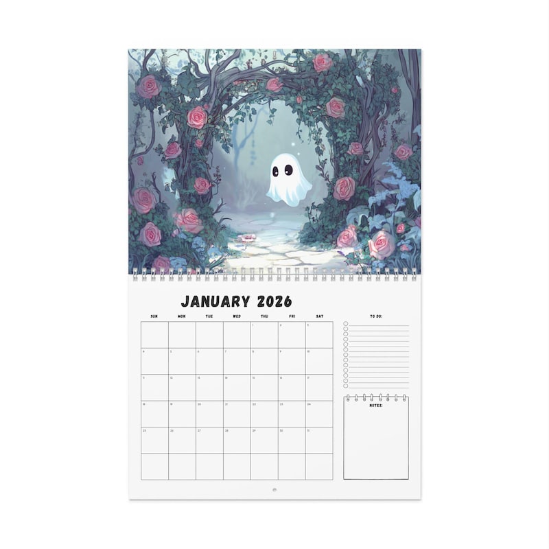 Calendar 2026 Cute Ghost - Etsy