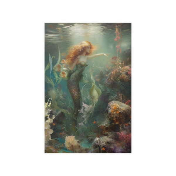 Mermaid Posters - Etsy
