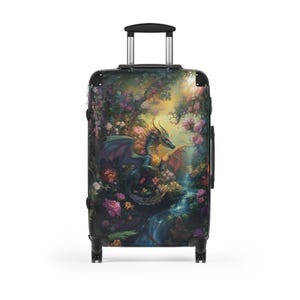 Dragon Suitcase Garden Dragon Luggage. Fantasy Lover Gift Beautiful ...