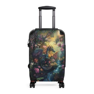 Dragon Suitcase Garden Dragon Luggage. Fantasy Lover Gift Beautiful ...
