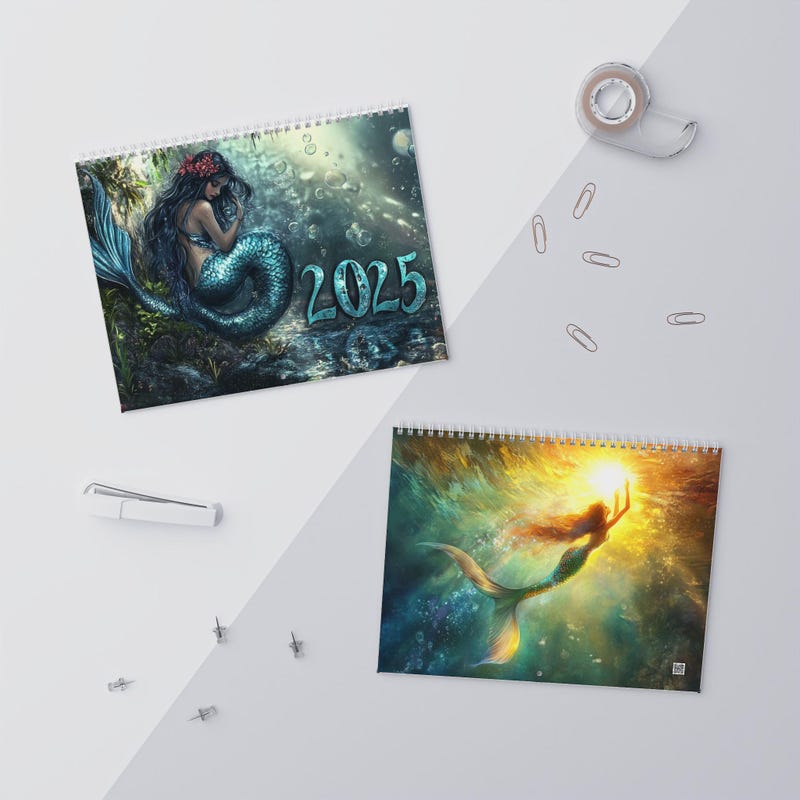 Mermaid Calendar 2026 - Etsy