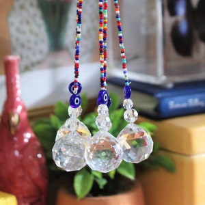 8" Seed Bead Mix Strand Suncatcher Crystal - Evil Eye - Etsy